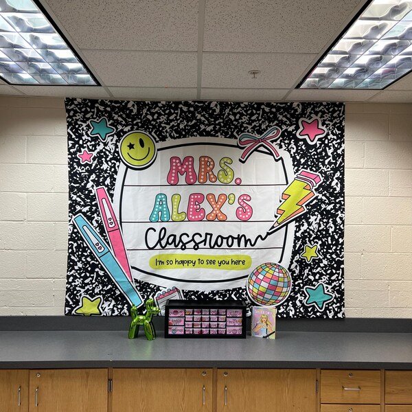 Teacher Classroom Doormat Welcome Back to School Personalized Door Mat ...