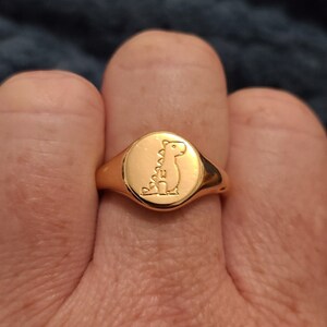 Custom Signet Ring for Men Womenpersonalized Actual Drawing | Etsy