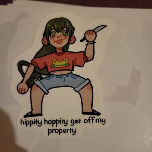 Ghost With Frogs Glossy Vinyl Sticker - Etsy