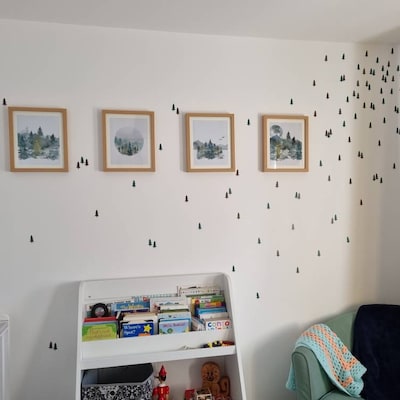 Forest Home Decor Natural Home Deco Woodland Forest Wall - Etsy