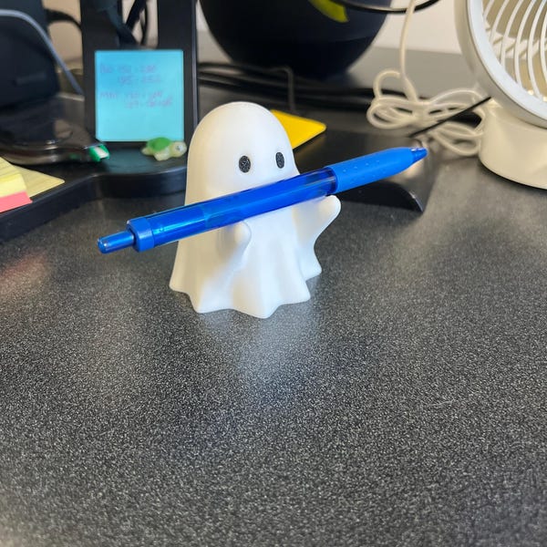 Ghost Pen Holder: Halloween Desk Decor Figurine - Etsy