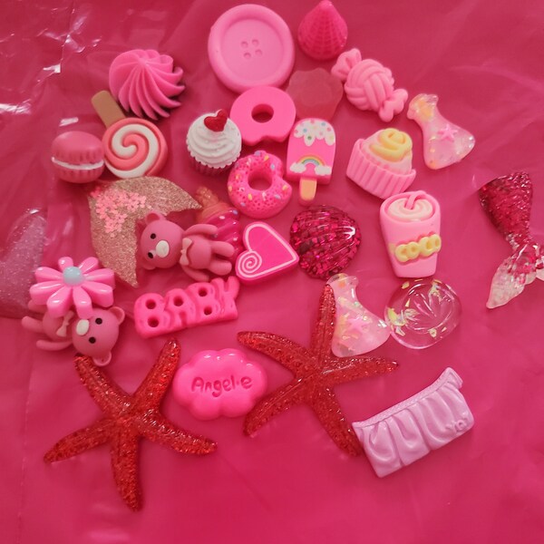 Random Kawaii Flatback Resin Cabochon - Flat Back Cute Charms for ...