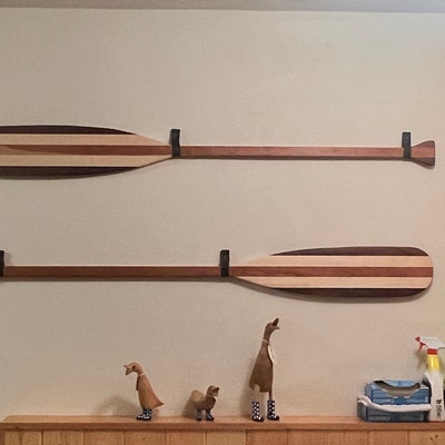 Leather Paddle Display Hanger, Canoe Row Hook, Wall Hanging Strap ...