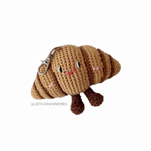 Croissant Crochet Pattern - Knit Your Own Delicious Treat! - Etsy
