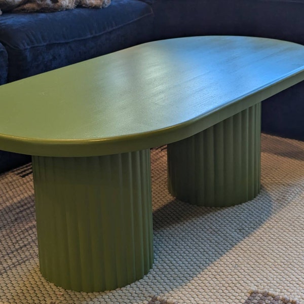 Wooden Peanut Shaped Desk/console/hall Table - Etsy