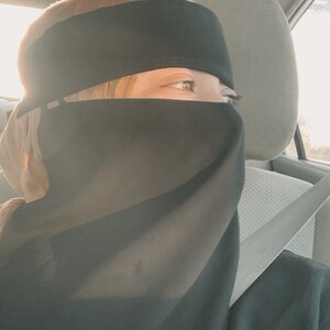 Saudi Style Niqab, Niqab, Niqab Veil, With Nose String, Bedoon Essm ...