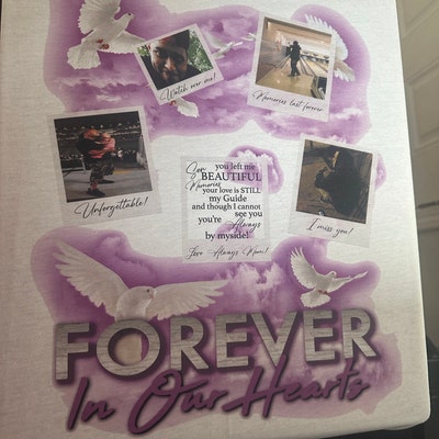 In God's Hands-red Roses Blue Sky Memorial Template - Etsy