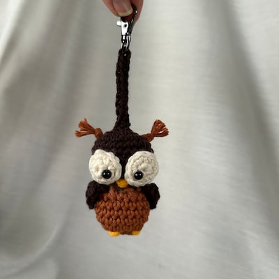 Keychain Owl CROCHET PDF PATTERN english - Etsy