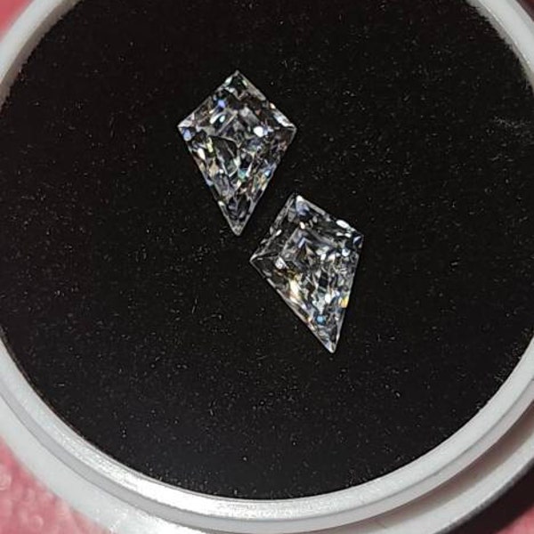 GIGAJEWE Cyan Color Portuguese Cut Moissanite Stone Loose Gemstone Pass ...