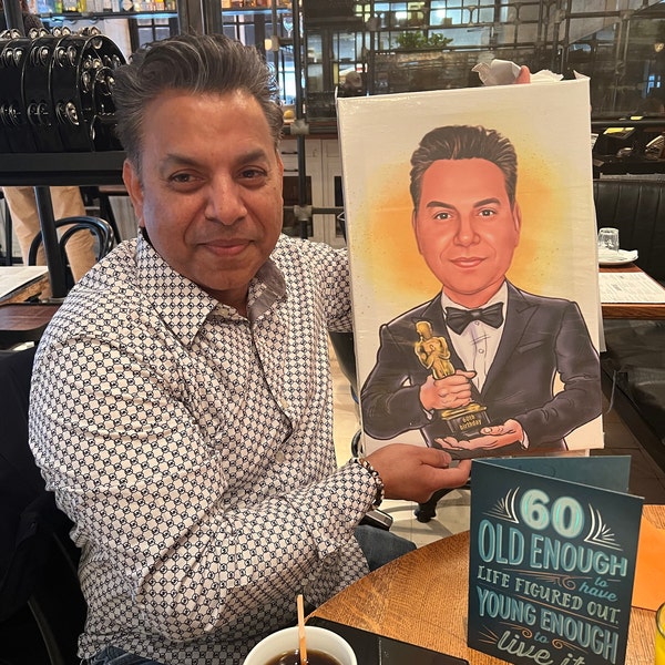 Personalised Cartoon Oscars Award , Customized Award Oscar Caricature ...