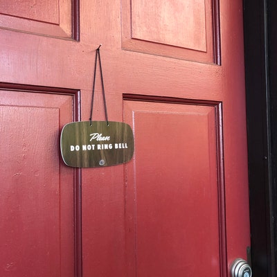 Mid-century Custom Double Sided Door Sign Open Come on in - Etsy