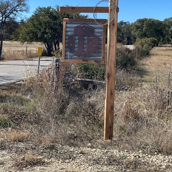 Custom Texas Address/ Name Sign - Etsy
