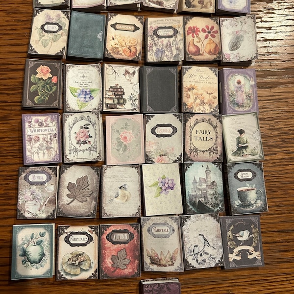 Autumn Mini Books, Fall, Mini Album, Necklace, Scrapbook, Printable ...