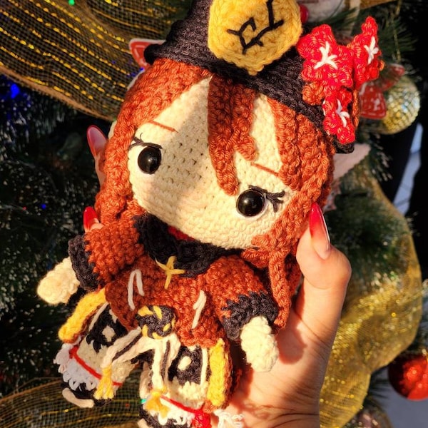 Crochet PDF Pattern: "hu Tao & Boo Tao" Chibi Amigurumi - Etsy