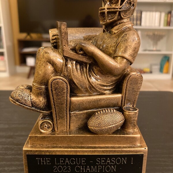 Fantasy Football Armchair Quarterback Trophy/award Free Engraving!!! - Etsy