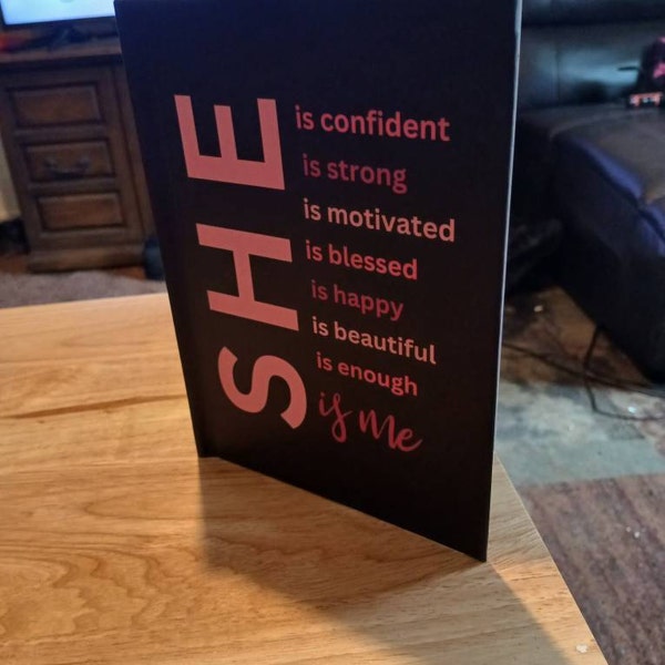 She is Me Journal, Custom Journal With Name, Personalized Notebook ...