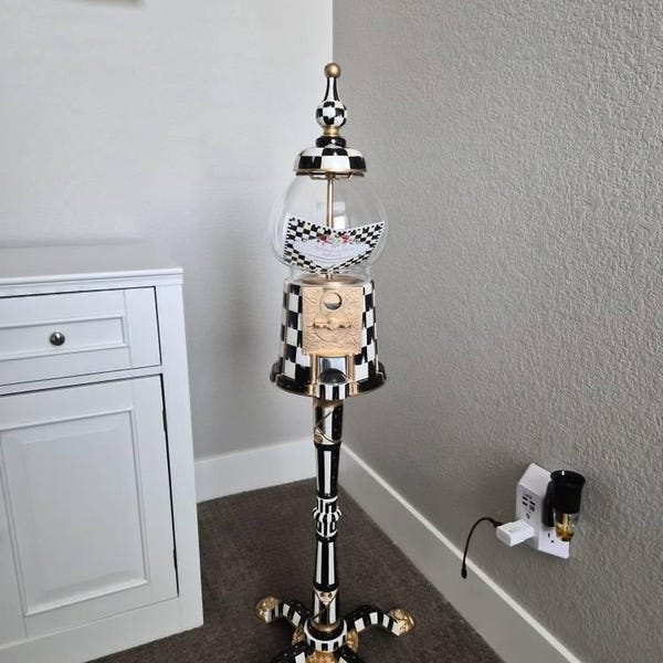 Brand New Working Custom Painted Gum Ball Machine With Finial - Etsy