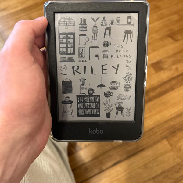 Spring Sketches Kobo Lockscreen, Kobo Screensaver — Black and White ...