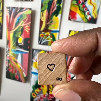Heart Vintage Blank Scrabble Tile .. Customize Your Own Letter and ...