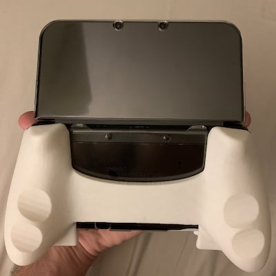 Nintendo New 3DS XL Comfort Grip V2 Handheld Controller fits CLEAR CASE ...