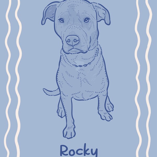 Custom Funky Pet Portrait, Cute Digital Cat Poster, Custom Badly Drawn ...