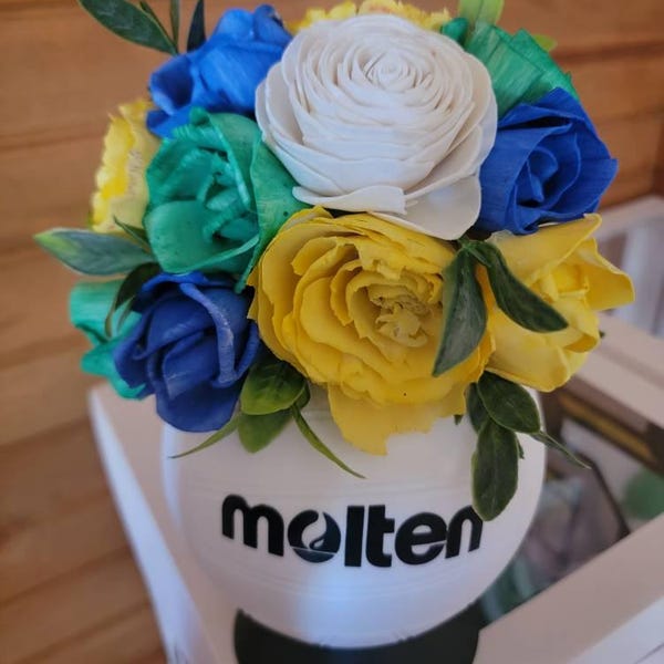 Made-to-order Wood Flower Volleyball Bouquet - Etsy