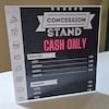 Concession Stand Menu Sign Template for Fast Food Pizza Burger Sandwich ...