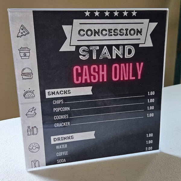 DIY Static TV Editable Digital Menu Board Screen Canva Template for ...