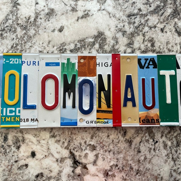Custom License Plate Sign: Personalized Anniversary, Wedding, Birthday ...