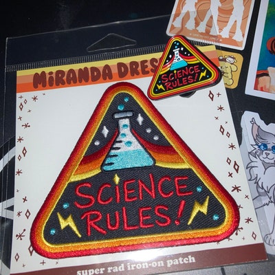 Science Rules Iron on Patch - Etsy