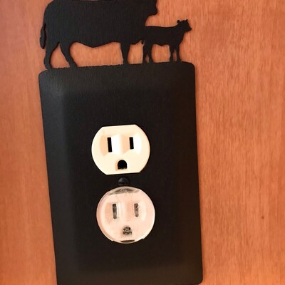 Cow and Calf Steer Light Switch Plate Cover - Etsy