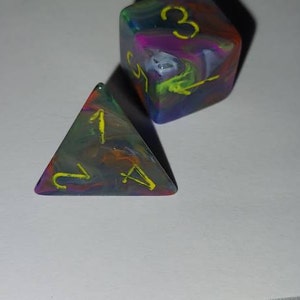 Lori's Laboratory Offical Dice White Potion Bottle on Purple and Steel ...