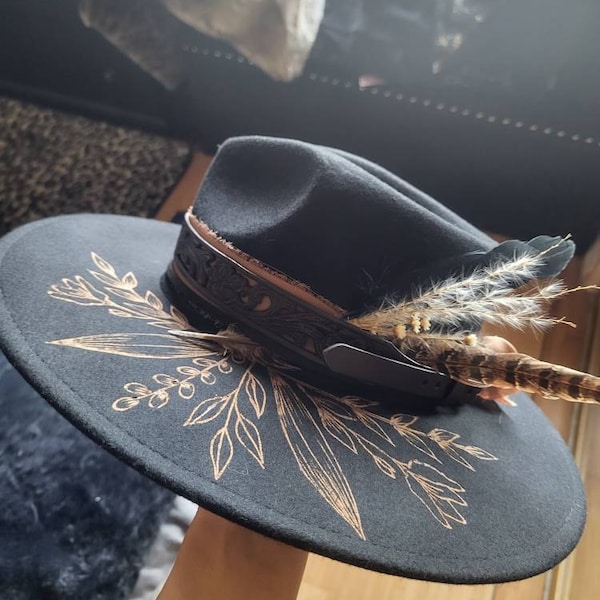 Rustic Hat Band Feathers. Hat Band Accessory. Custom Feather for Your ...