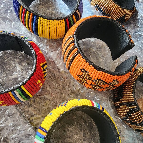 African Beaded Bracelets, African Beaded Bangles, Maasai Wrist ...