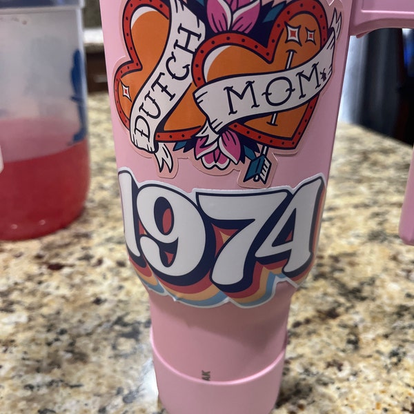 Number 22 Sticker Retro Rainbow Numbers 22nd Birthday Decal Year Party ...