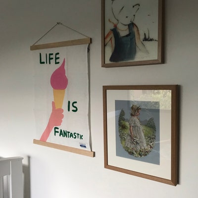 Card Frame, Light Wood, Reclaimed Wood, Wall Art, Greeting Card, Post ...