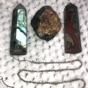 AAAA Rainbow Labradorite Tower Natural Labradorite Point - Etsy Australia