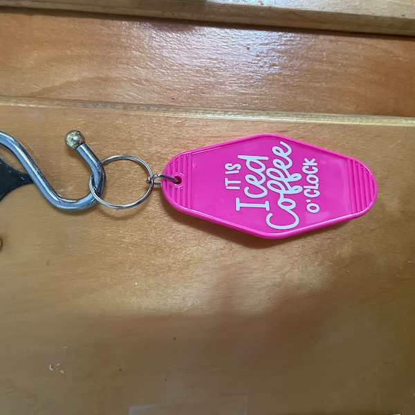 Customizable Dorm Keychain - Motel Style Keychains, Back to School ...