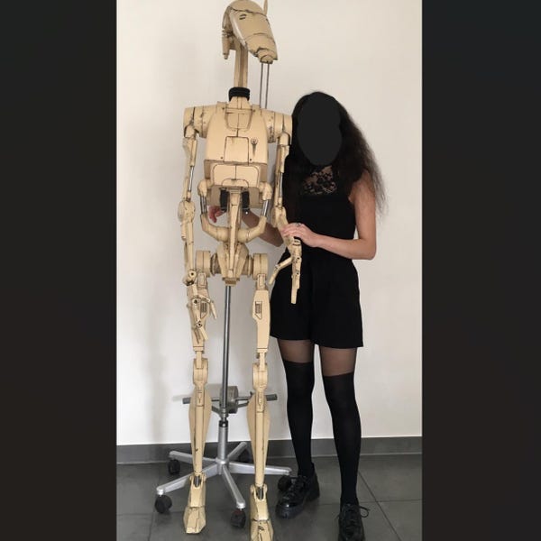 B1-series Battle Droid Life Size Printable Fan Art STL File Set - Etsy