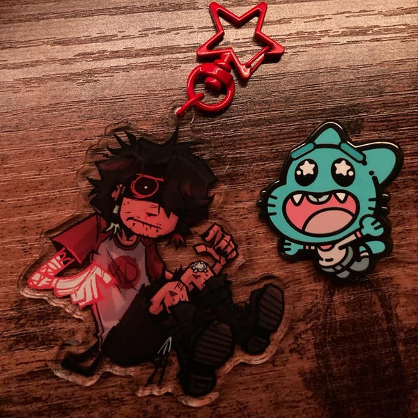 Regretevator Infected and Lampert Keychain - Etsy