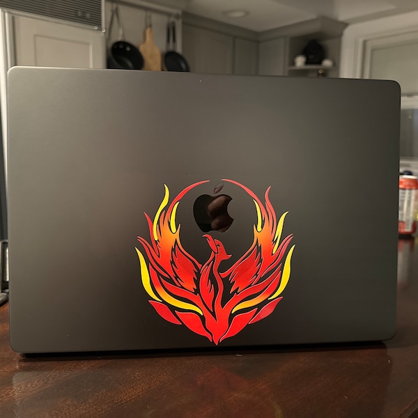 Decal Sticker Phoenix Rising From the Fire Flamed Fantasy Easy Rider ...