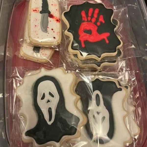 Scream Horror Sugar Cookies - Etsy