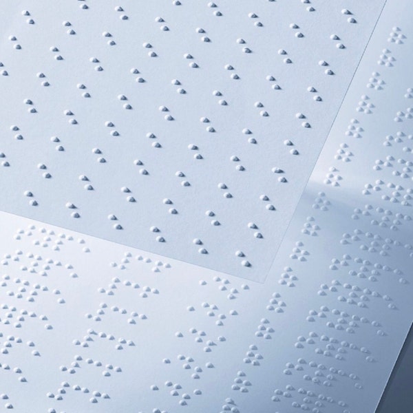 Tactile Braille Birthday Card for the Blind With Personalised Braille ...