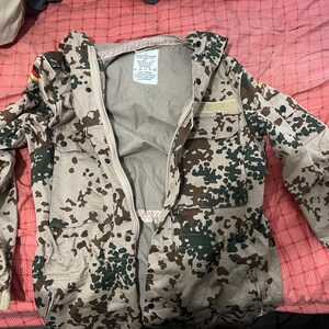 Genuine German Army Field Jacket Parka Army Issue Hooded Desert Combat ...