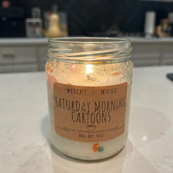 Saturday Morning Cartoons ® 100% Soy Wax Candle - Etsy