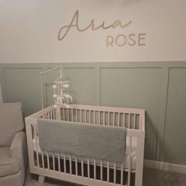 Custom Wood Baby Name Sign | Letter Wall Art | Kids Room Art | Wall Art ...
