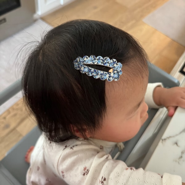 Mini Liberty Clips Bundle Pack of 10 Hair Clips Fully Lined Toddler ...