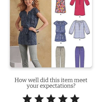 Mccalls M7969 Sewing Pattern for Misses Loose Fitting Pullover Dress ...