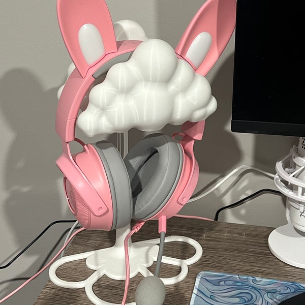Cloud Headphone Stand - Cute Kawaii Room Decor - Gamer Girl - PC Gaming ...
