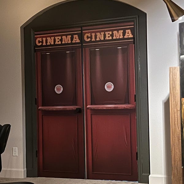 Cinema Ticket Office - Door Mural. Wall Art Decal, Peel and Stick, Self ...